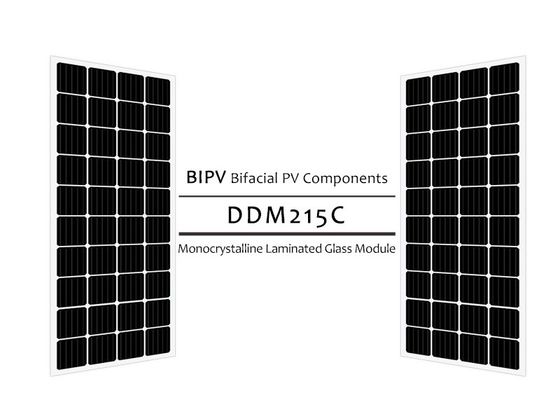 Monocrystalline Double Glass PV Modules Transparent Type Aluminum Alloy ...