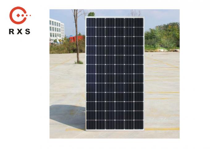 350W Mono Black Solar Panels , 24V Commercial Solar Panels With Low LID
