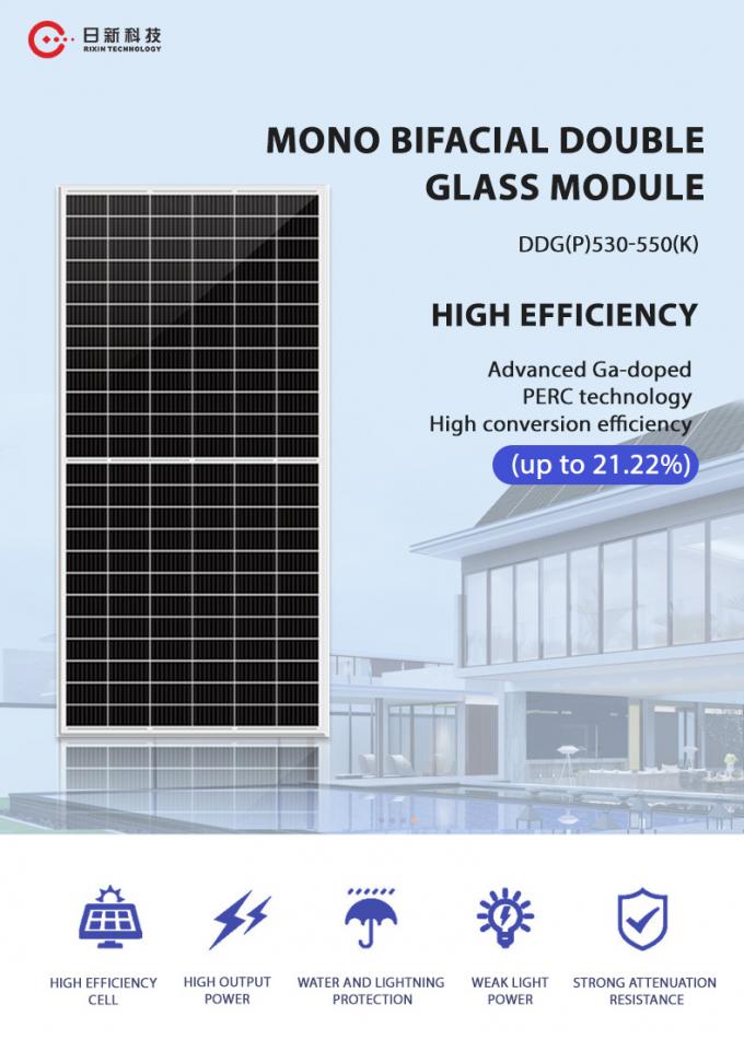 550w PERC Solar Module Half Cut Solar Panel Monocrystalline
