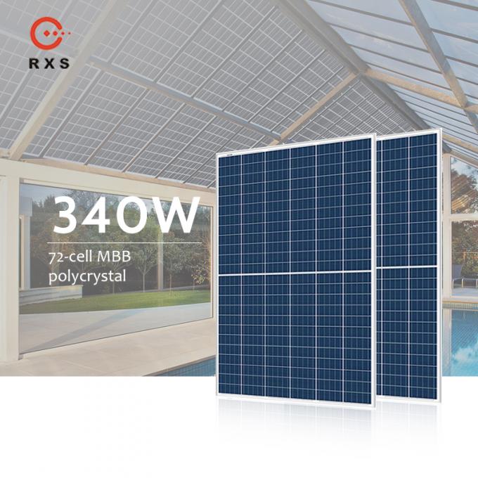 Dual Glass Polycrystalline PV Module , 330W 72 Cells High Efficiency ...