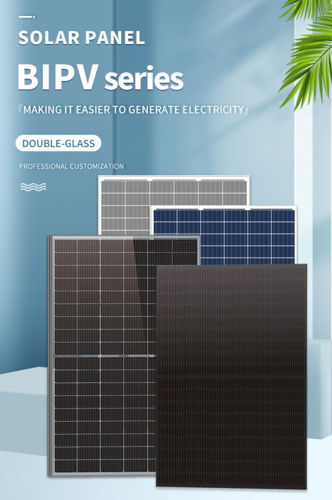 Transparent BIPV Solar Panels Photovoltaic For Greenhouse And Window ...